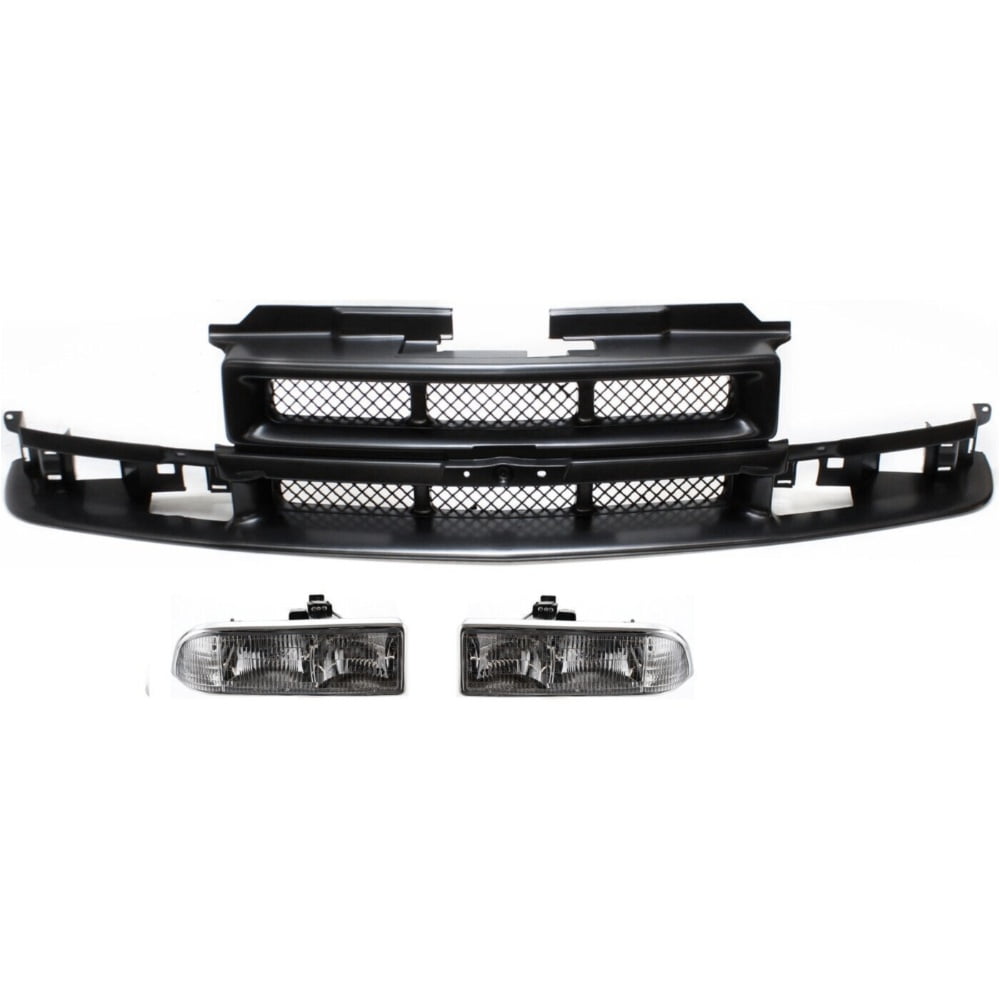 Geelife Grille Assembly Kit For Chevrolet Blazer S10 Grille Assembly ...