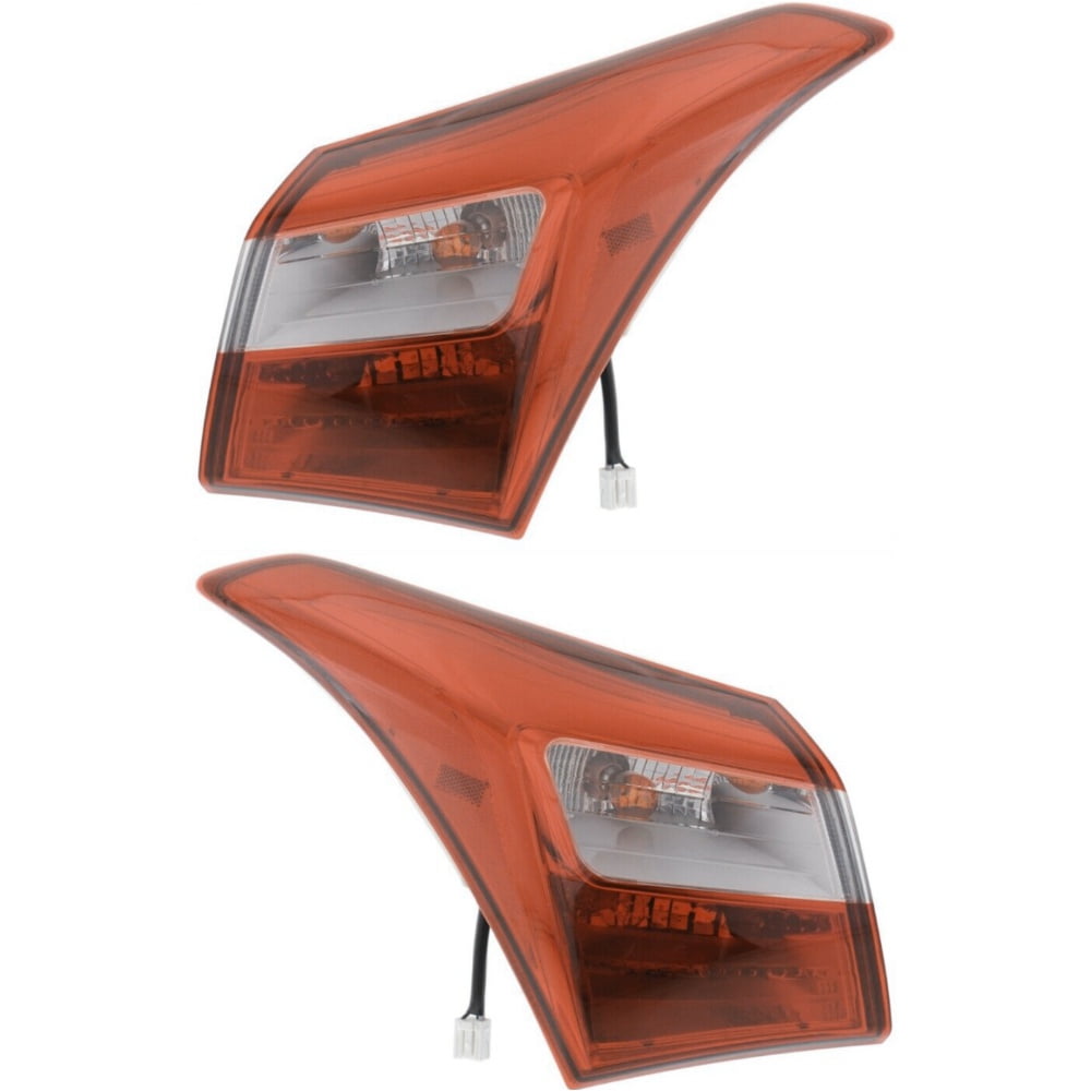 Geelife Halogen Tail Light Set For 13 Hyundai Elantra GT Outer Clear ...