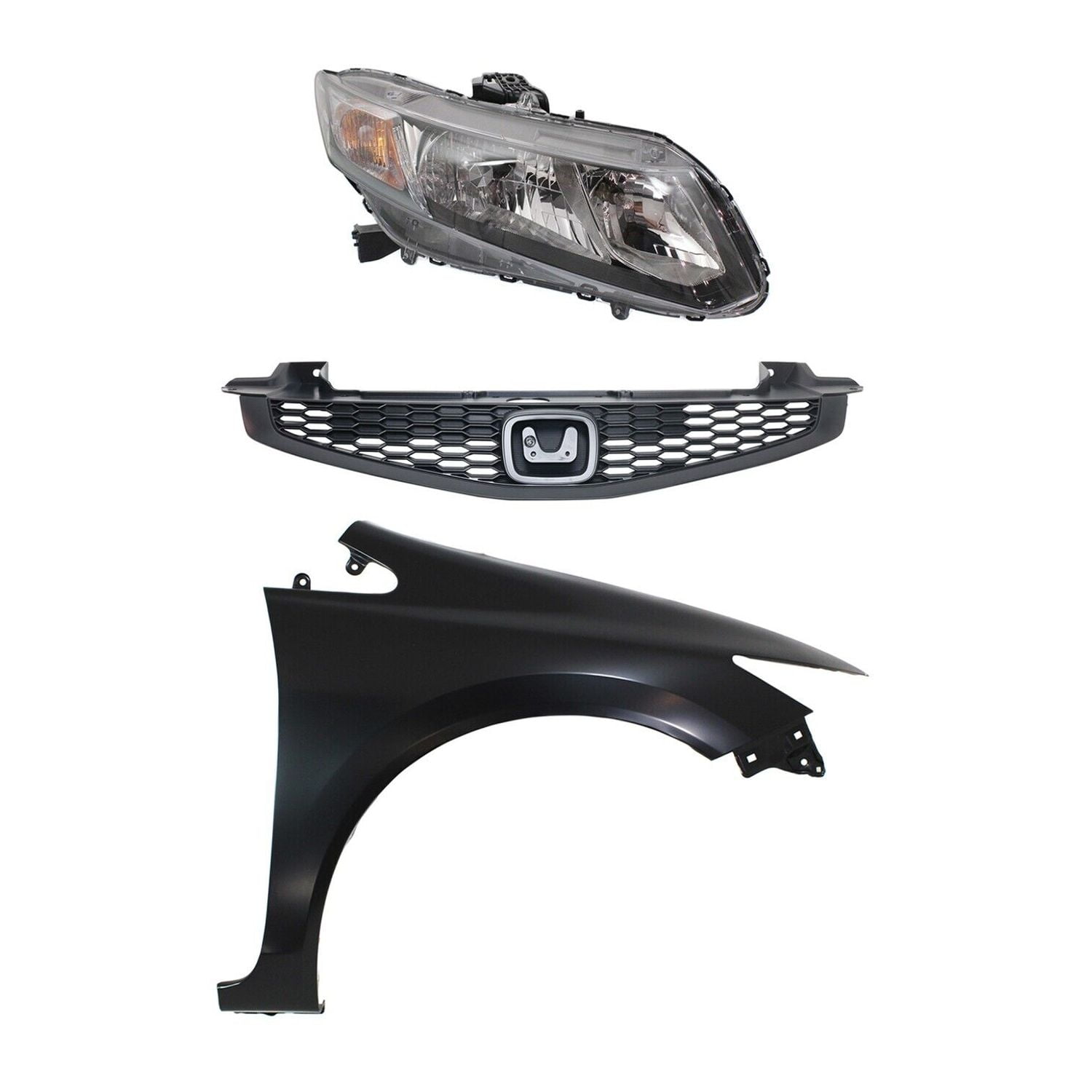 Geelife Headlight Driving Head light Headlamp Kit Passenger Right Side ...