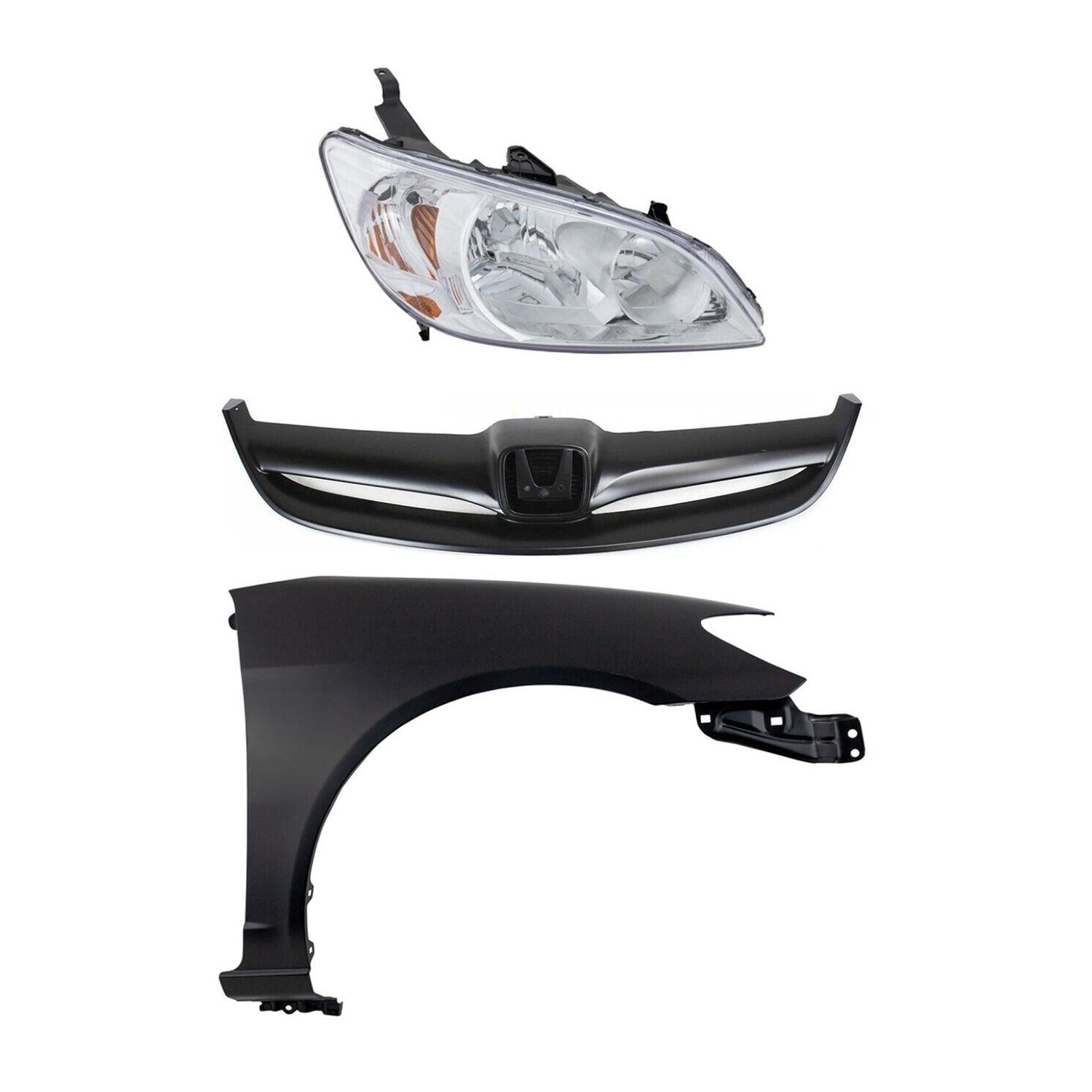 Geelife Headlight Driving Head light Headlamp Kit Passenger Right Side ...