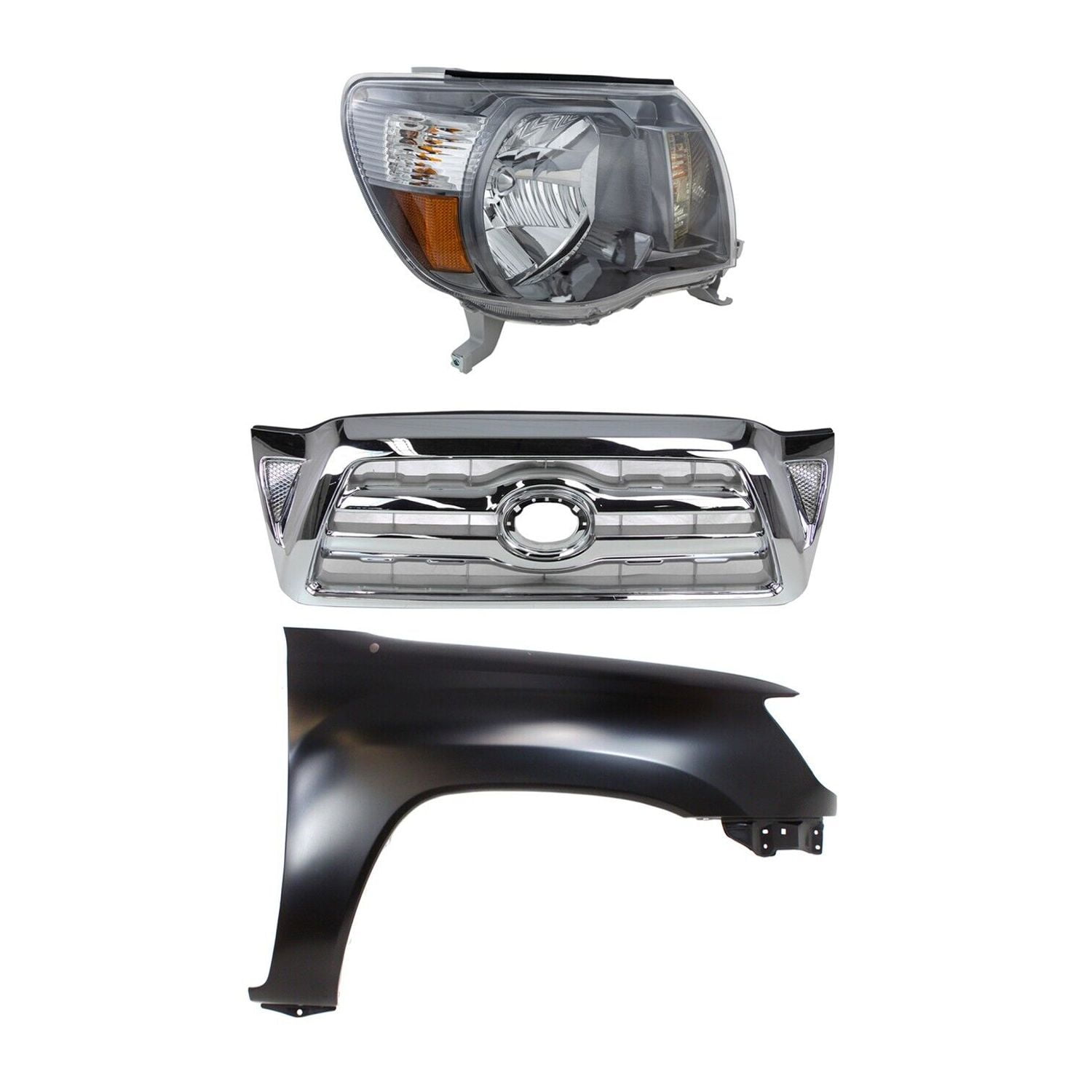 Geelife Headlight Driving Head light Headlamp Kit Passenger Right Side ...