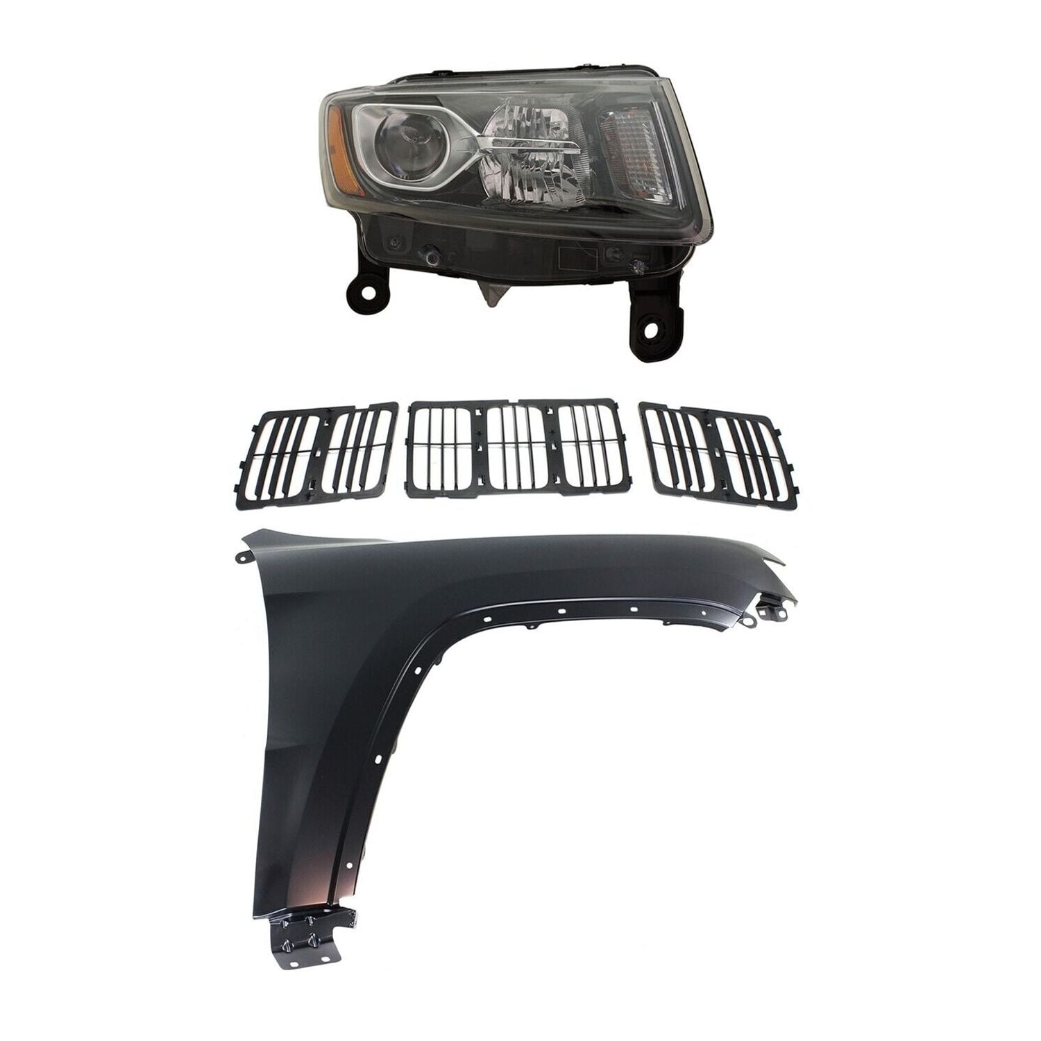 Geelife Headlight Driving Head light Headlamp Passenger Right Side Hand ...