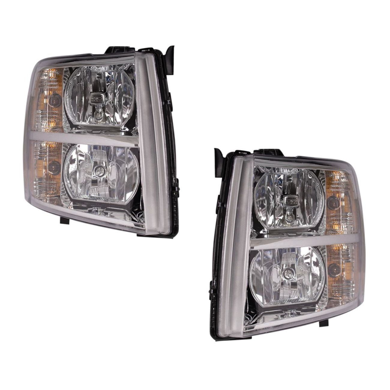 Geelife Headlight Set Fits 2007-2014 Chevrolet Silverado 1500 2500 3500 ...