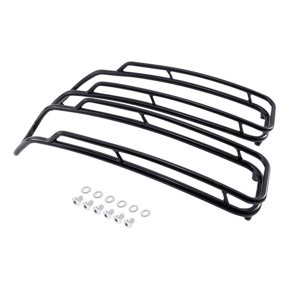 Geelife Iron Black Saddlebags Lid Top Rail Guards For Harley-Davidson ...