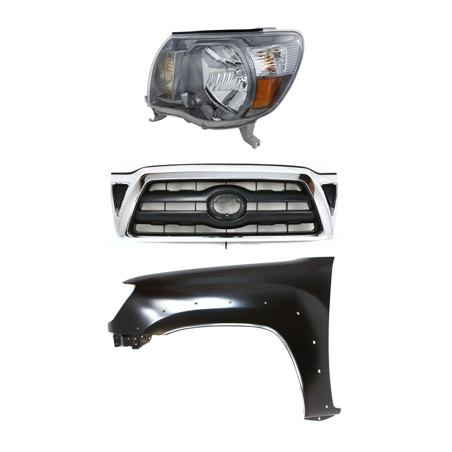 Geelife Kit Headlight Driving Head light Headlamp Driver Left Side Hand ...