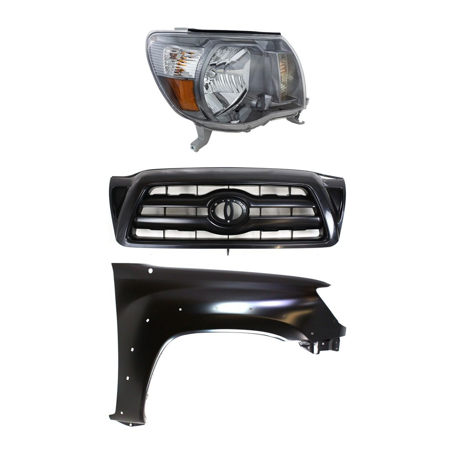Geelife Kit Headlight Driving Head light Headlamp Passenger Right Side ...