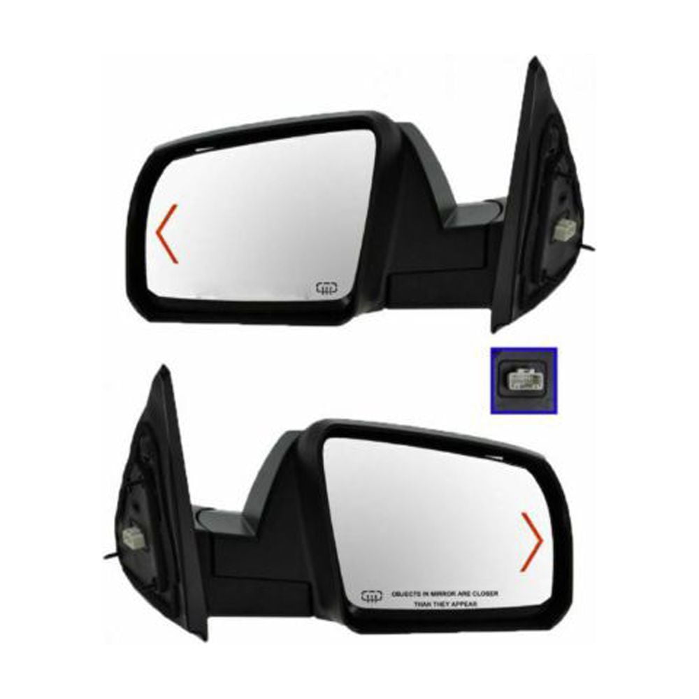 Geelife Power Heated Signal Side Mirror Textured Caps Covers Set For ...