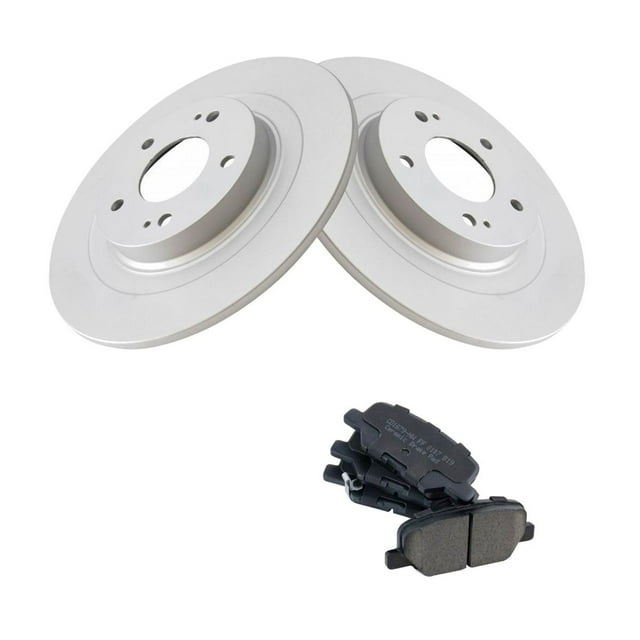 Geelife Rear Ceramic Disc Brake Pads & Rotor Kit for Mitsubishi ...