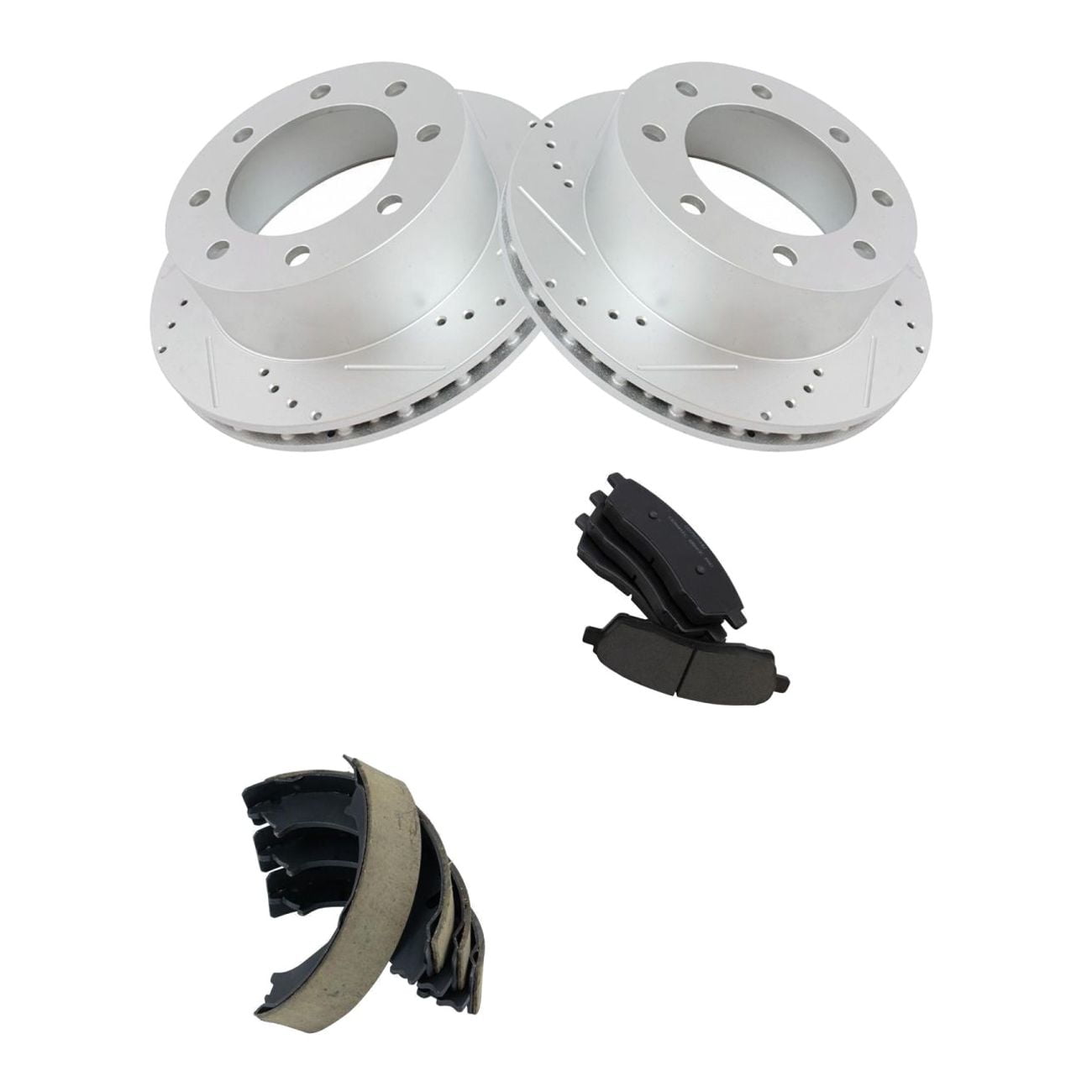 Geelife Rear Posi Ceramic Brake Pad & Performance Rotor with Parking ...