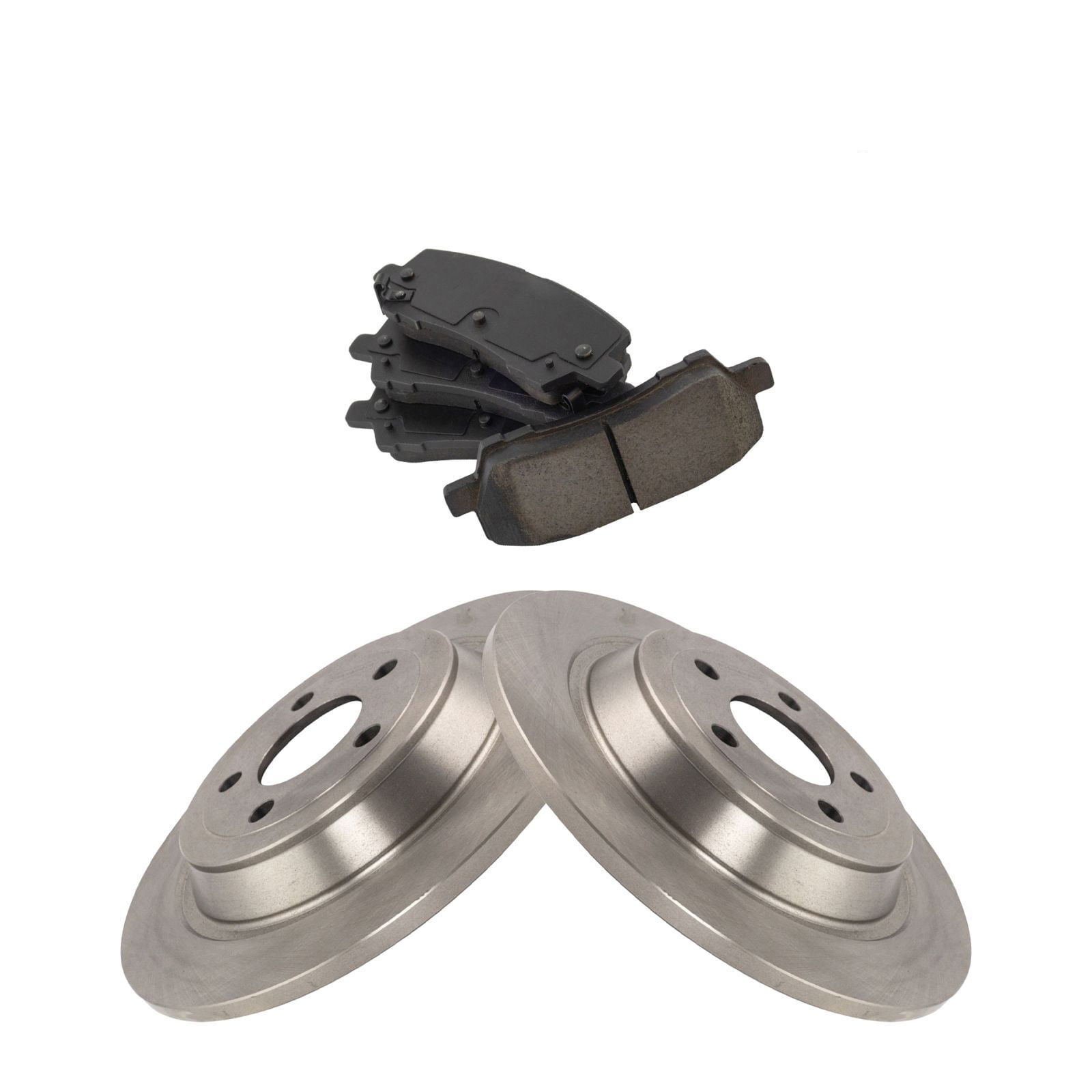 Geelife Rear Posi Ceramic Disc Brake Pads & Rotor Kit For Ford 2015 ...
