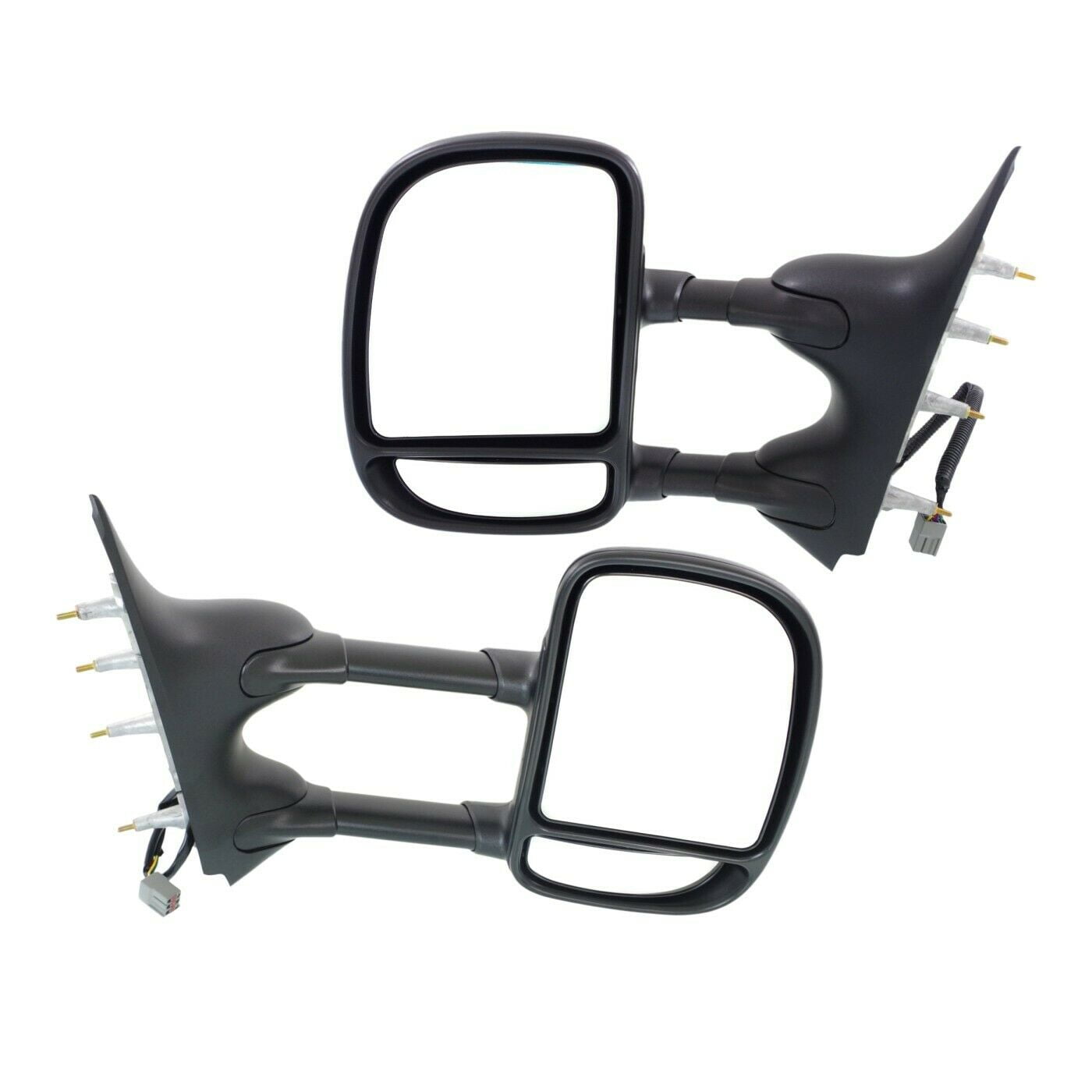Geelife Side View Mirrors Power Dual Arm Towing LH & RH Pair Set For ...