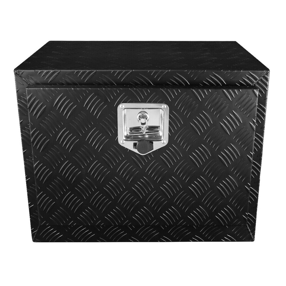 Geelife Tool Box 24" Heavy Duty Black Aluminum Truck Trunk Trailer ...
