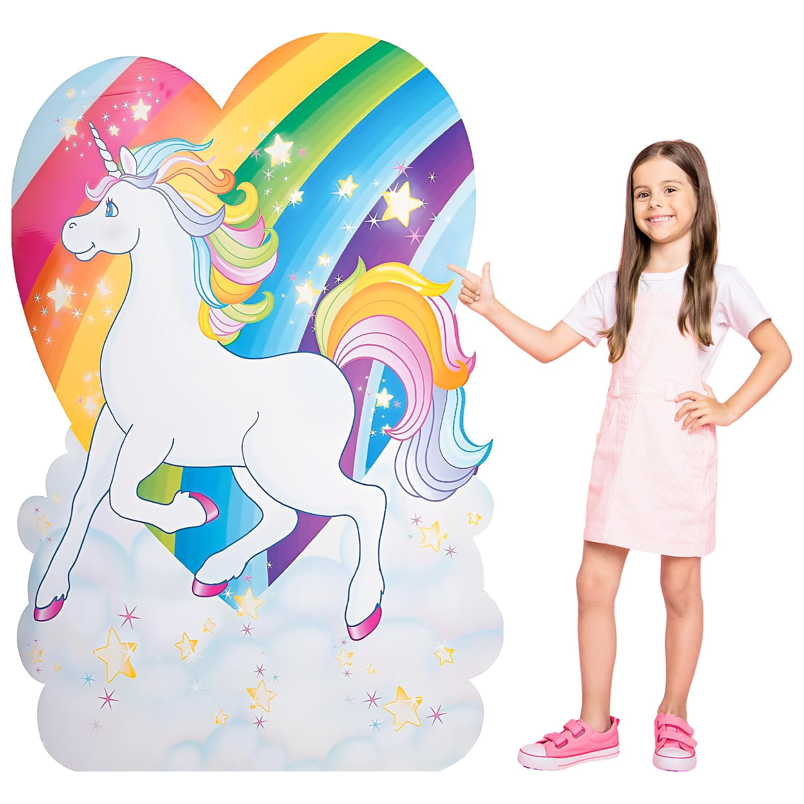 Geelin 47" H CORNET Unicorn Party Decorations Unicorn Cardboard Cutout ...