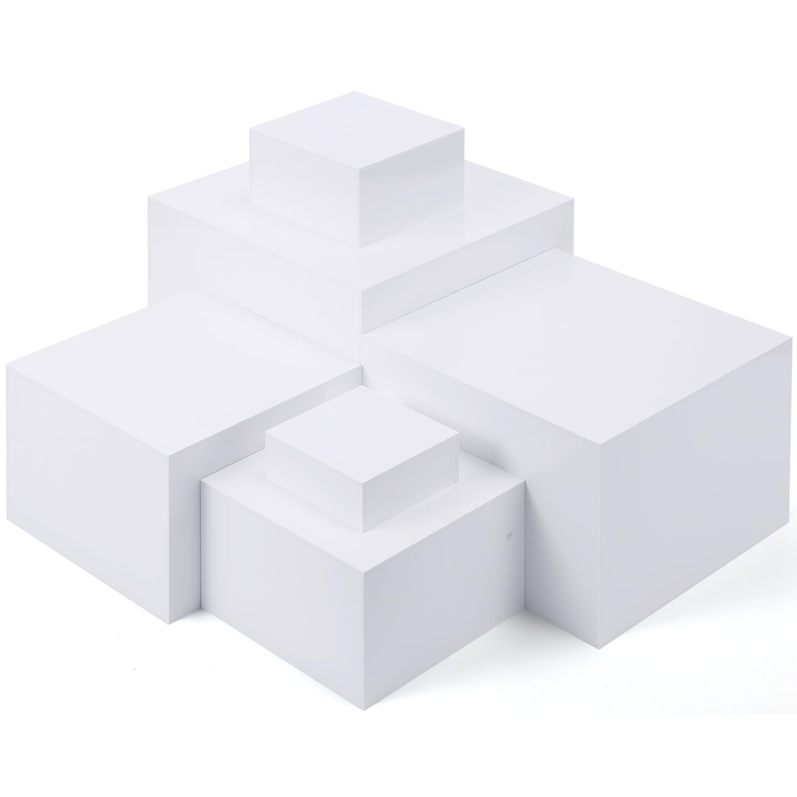 Geelin 6 Pack Acrylic Risers for ATT1Display Acrylic Cube Boxes Risers ...