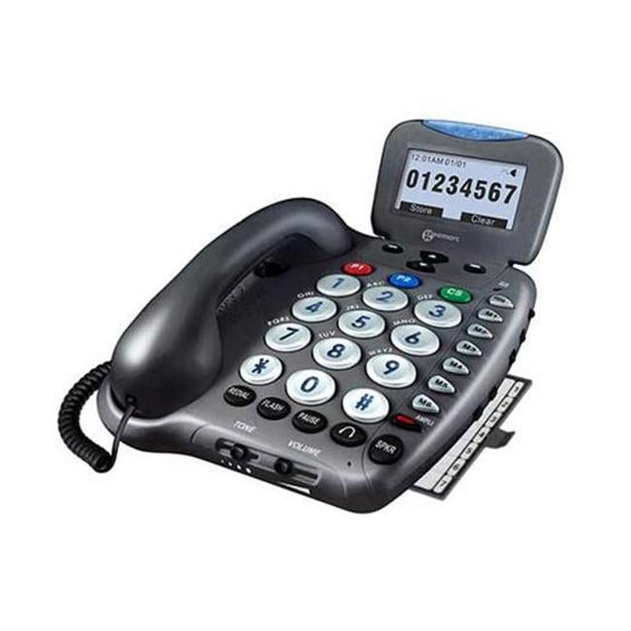 Geemarc AMPLI550 Amplified Corded Phone, Caller ID, Large Backlit Keys ...