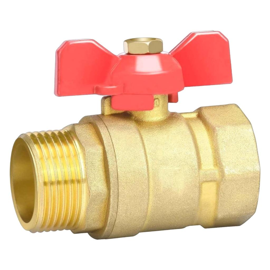 Geemin Brass Ball Valves 1inch Male Female Thread Connector Garden ...