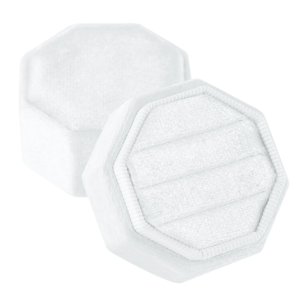 Geemin Velvets Wedding Rings Box Octagonal Storage Box Triple Rings ...