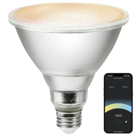 Geeni Outdoor Smart LED Floodlight, 11W, 1000 Lumens, Dimmable, Works ...