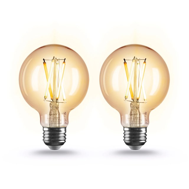 Geeni LUX Amber G25/E26 Edison WiFi LED Smart Bulb, Dimmable, Tunable ...