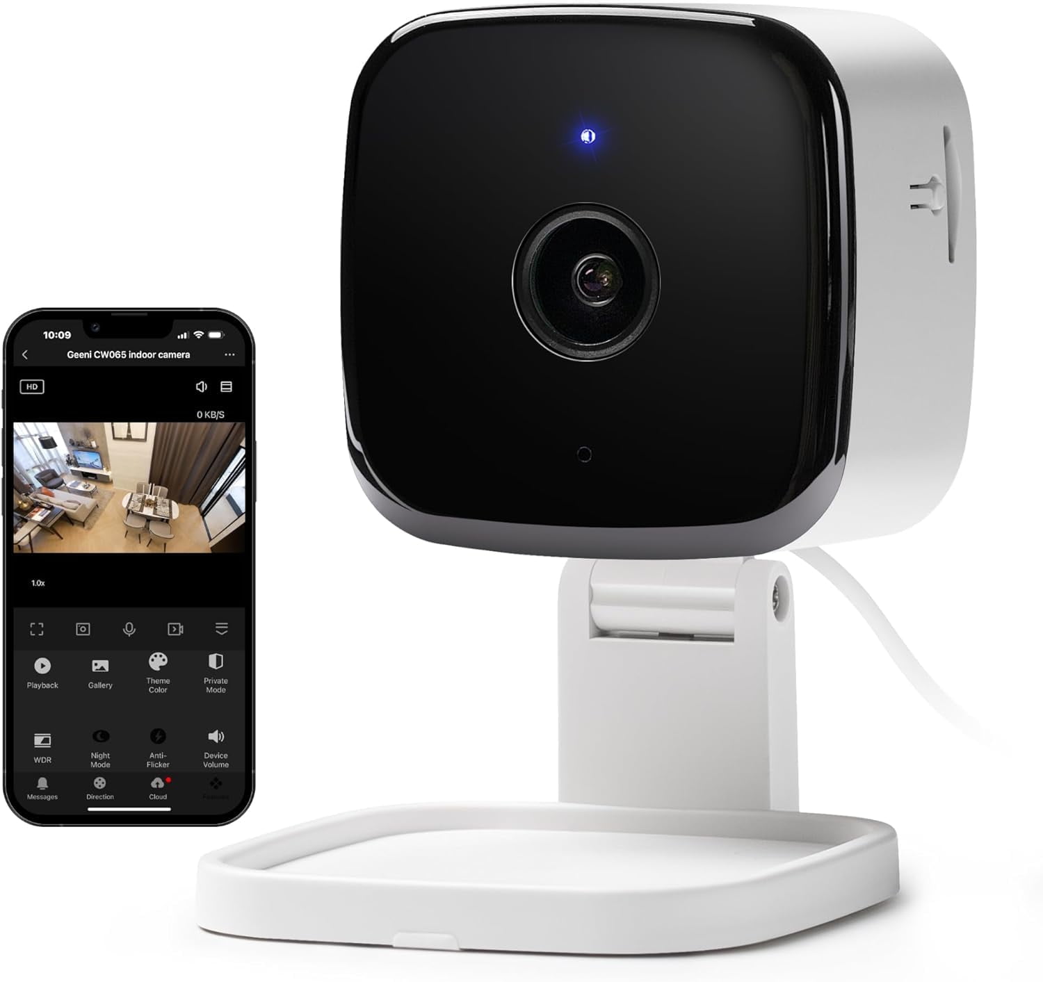 Geeni Smart Indoor Pet Camera, 2K Quad HD Resolution, Tilt Function ...