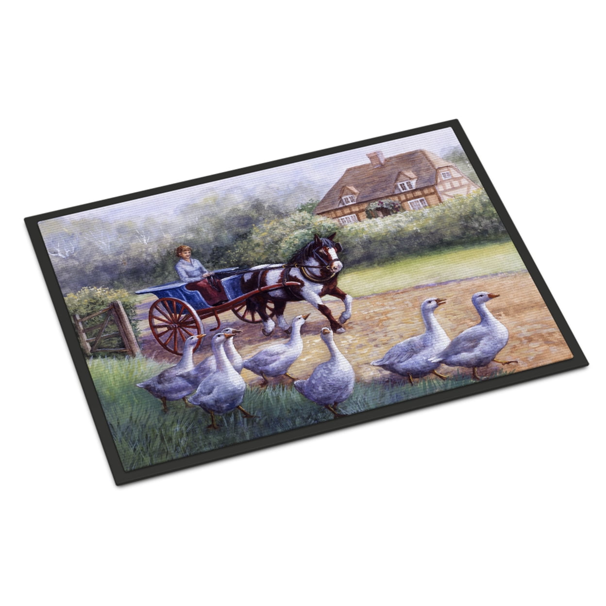 Geese Crossing before the Horse Door Mat - Walmart.com