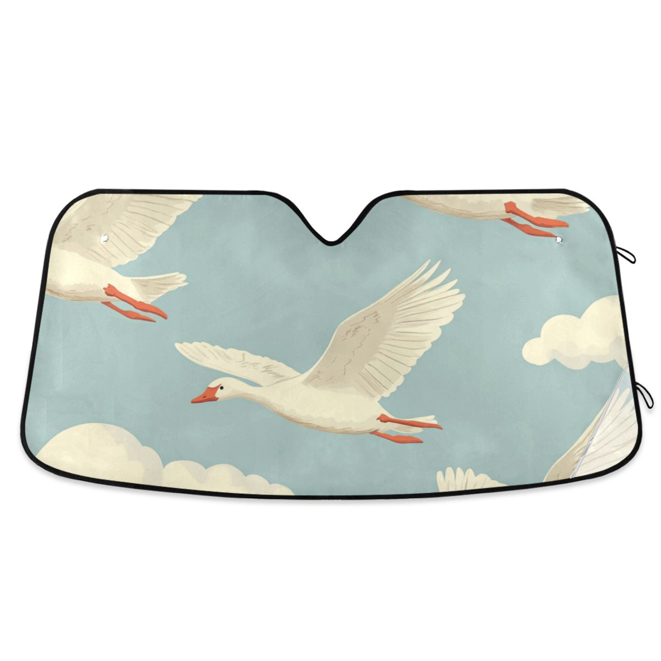 Geese Fly Car Windshield Sun Shade Reflector Sunshade Foldable for ...