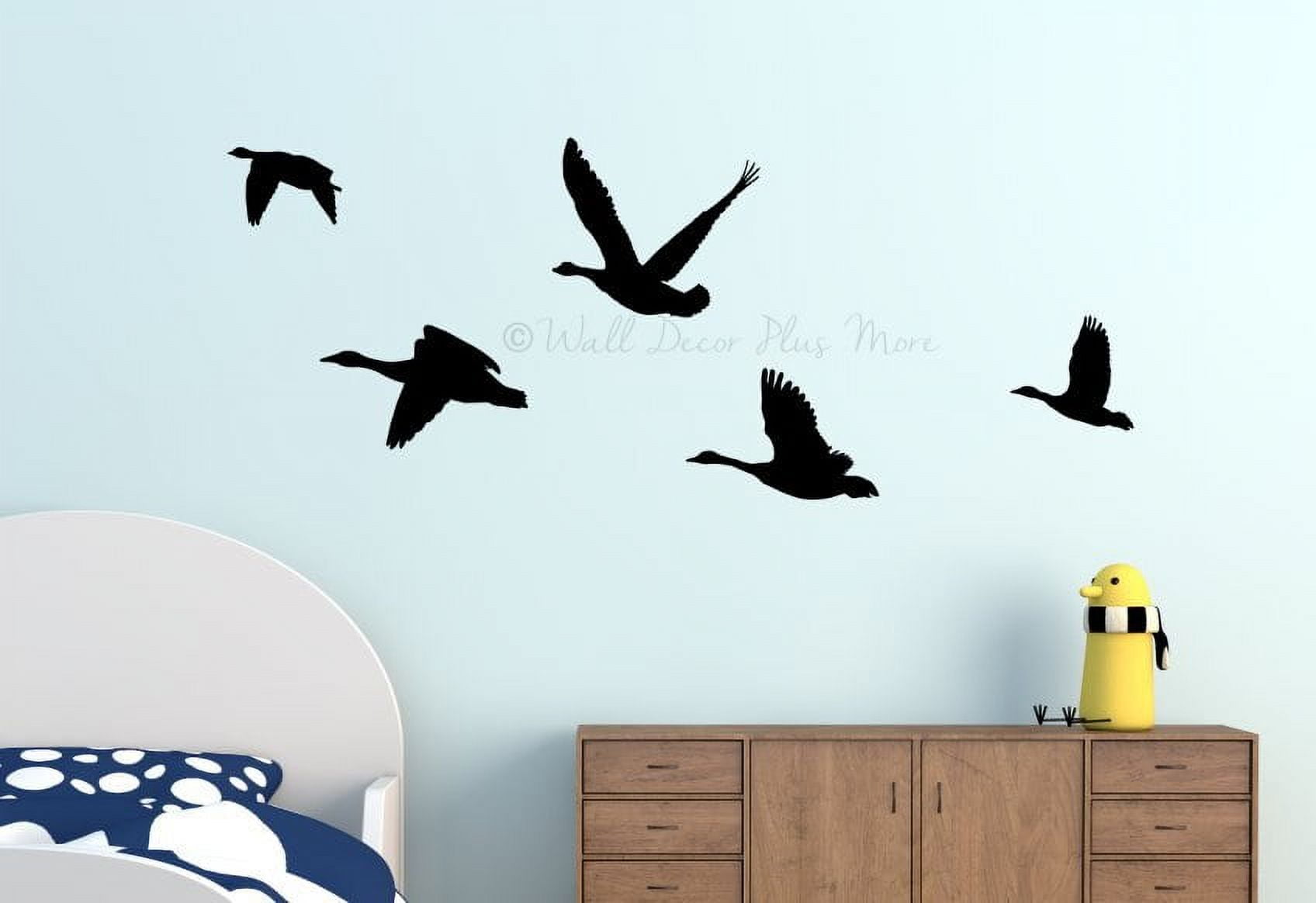 Geese Wall Decor Decals Flying Vinyl Art Stickers Hunting Man Cave ...