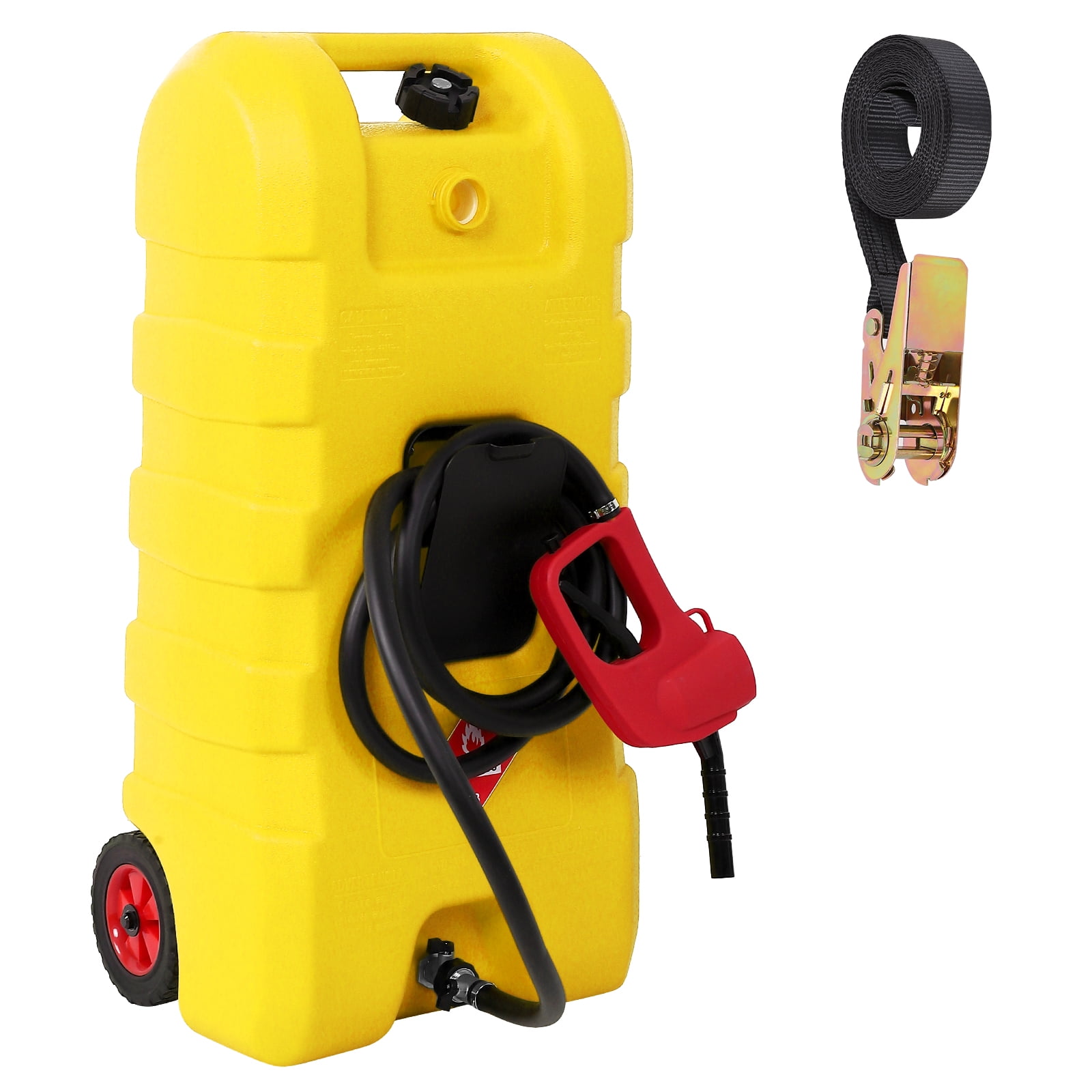 Geetinfly 15 Gallon Portable Fuel Storage Tank with Manual Siphon Pump ...