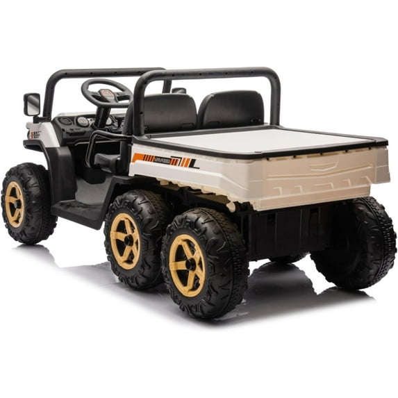 Geetinfly 24V Electric Car,2-5MPH Speeds Automatic Truck Bed Parent ...