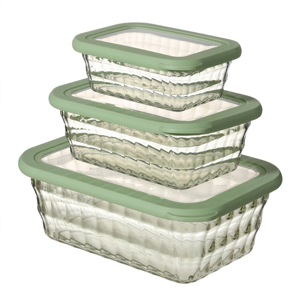 Geetinfly 3 Pack Fruit Vegetable Produce Storage Saver Containers With ...