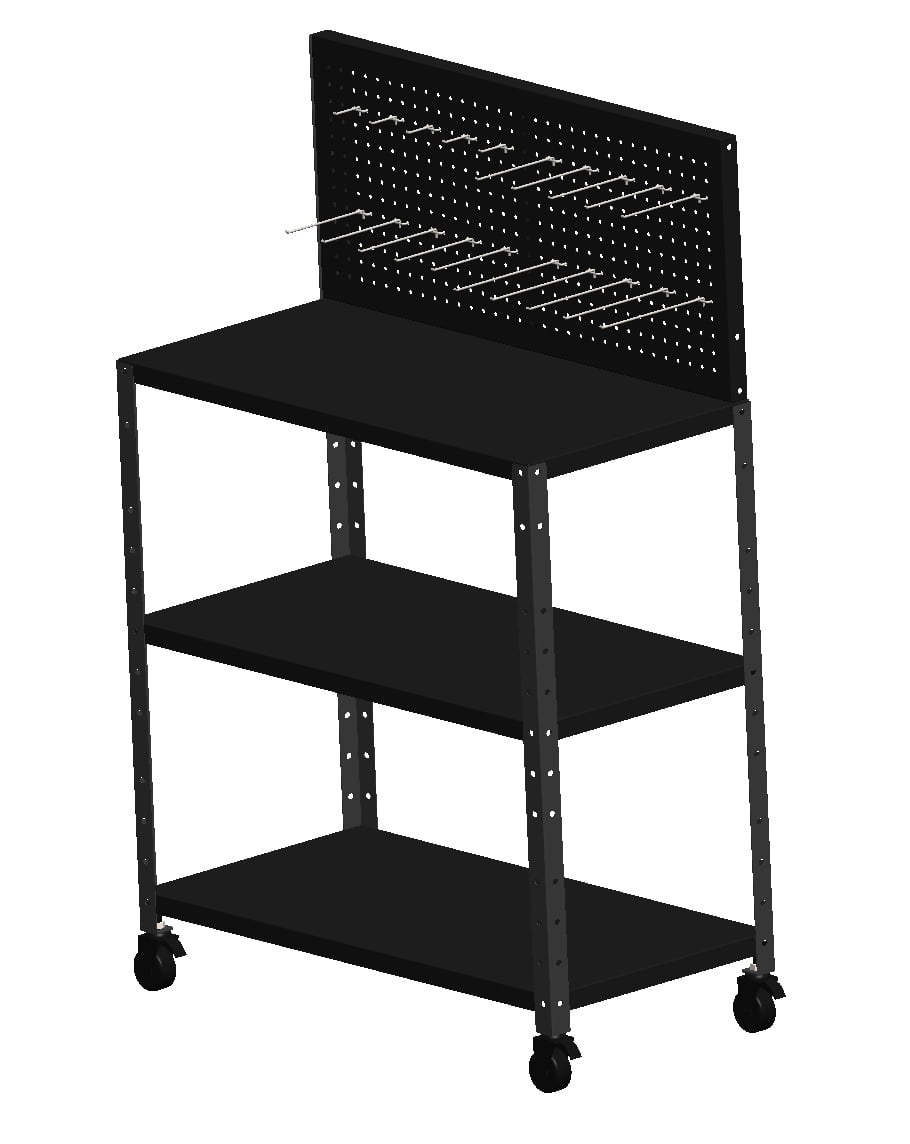 Geetinfly 47"x17" Heavy Duty Steel Rolling Workbench, Mobile Work Table ...