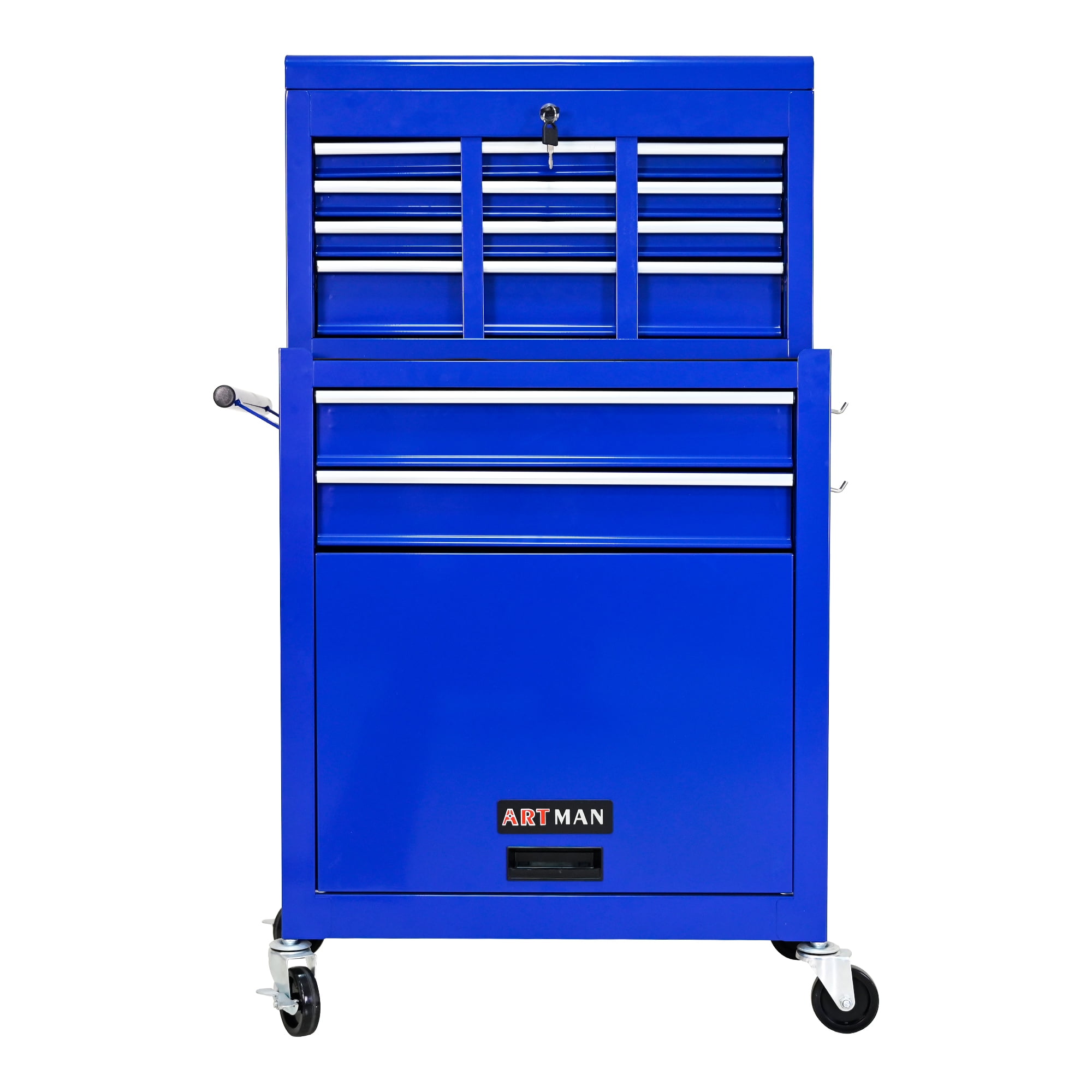 Geetinfly 8-Drawer Rolling Tool Chest, Locking Metal Tool Box with ...