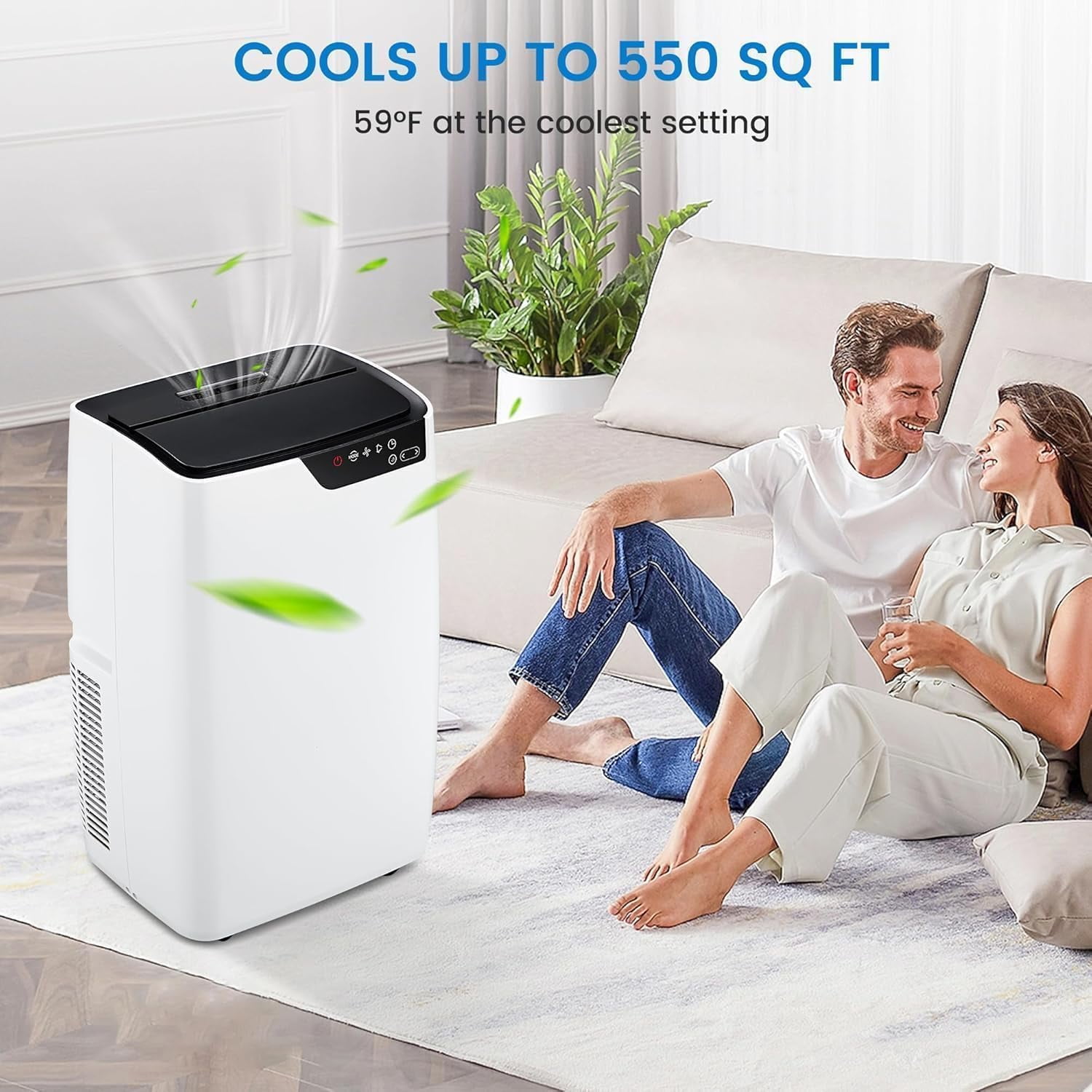 Geetinfly Portable Air Conditioner,12,000 BTU AC Unit with Remote ...