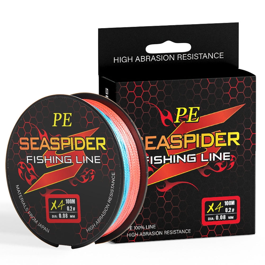 Geetinfly Seaspider PE Braided Fishing Line 4 Strand Abrasion Resistant ...