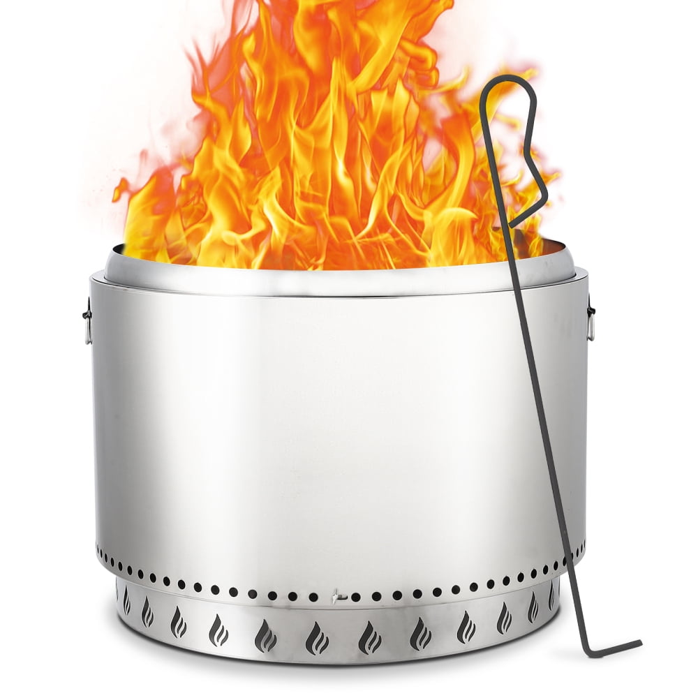 Geetinfly Stove Bonfire 2.0 with Stand,27 Inch Smokeless Firepit,360 ...