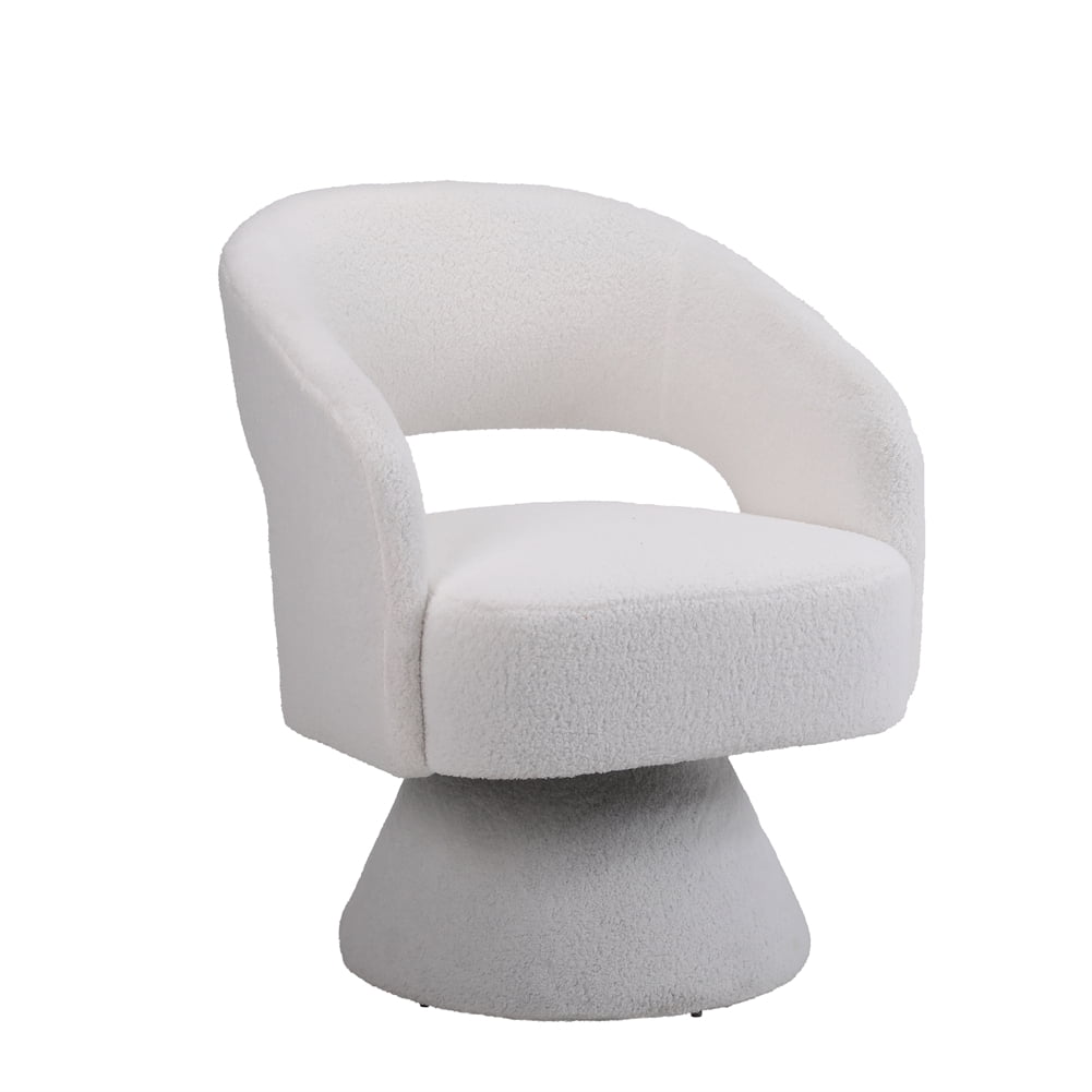 Geetinfly Swivel Accent Chair Armchair, Round Barrel Fabric Chair ...