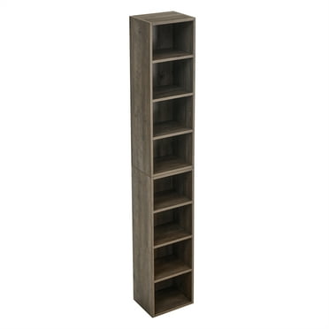 Atlantic 40"x71" Elite XL 9-Shelf Wood Media Storage Shelf Bookcase ...