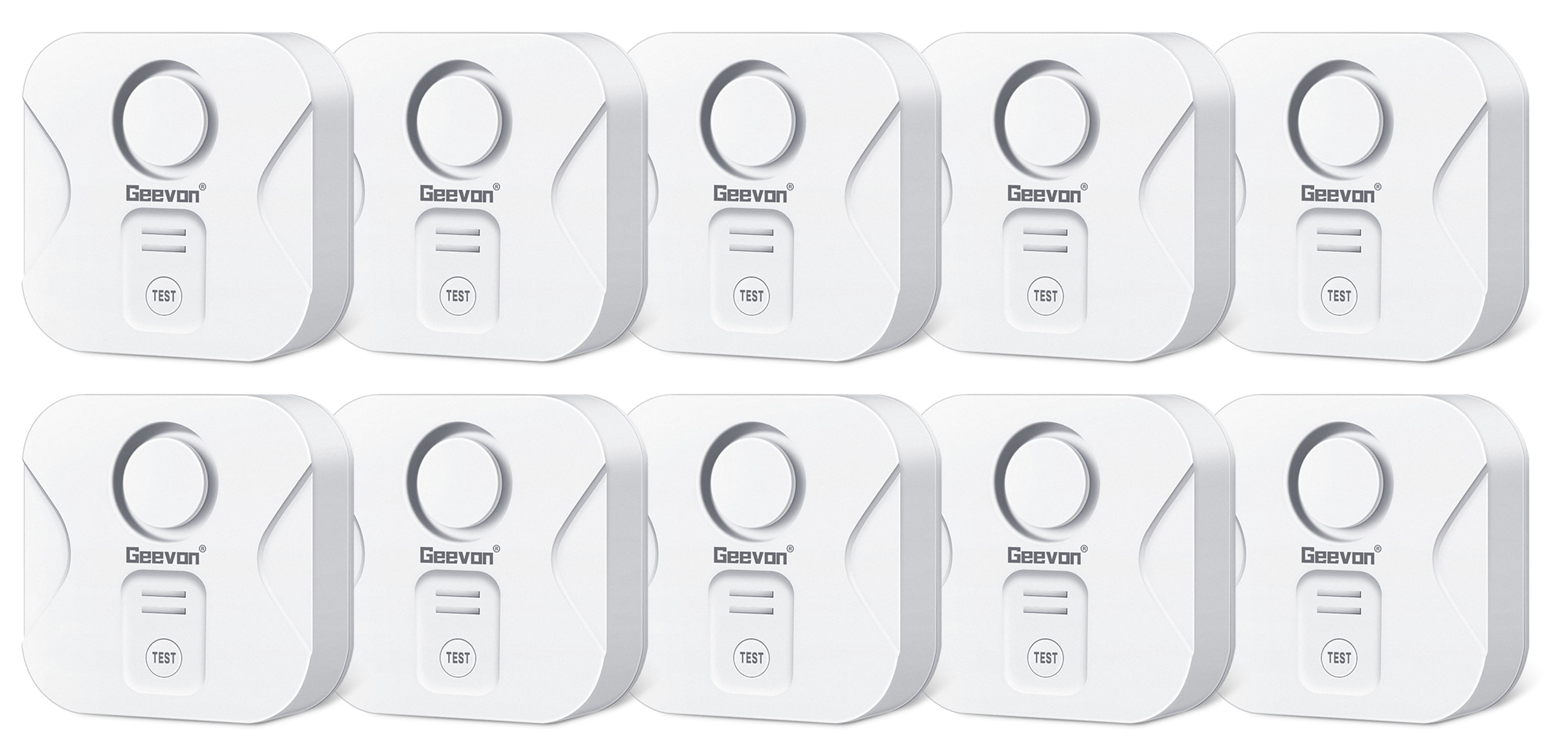 Geevon 10 Pack Water Leak Detectors for Home, 100dB Loud Water Sensor ...