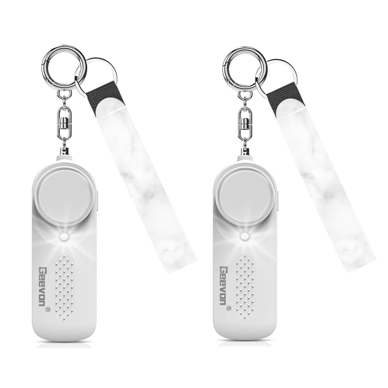 Geevon 2 Pack Personal Safety Alarms, 130DB Safe Sound Self Defense ...