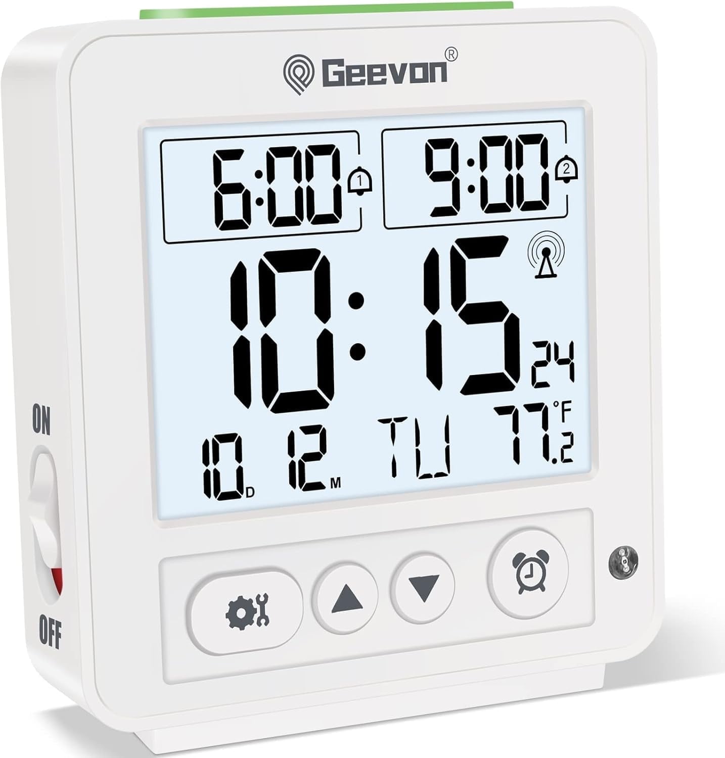 Geevon Digital Travel Alarm Clock with Automatic/8s Backlight, Beep ...