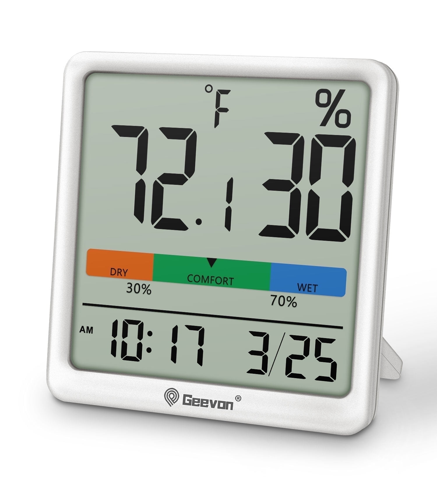 Geevon Digital Indoor Thermometer Hygrometer, Wireless Temperature ...