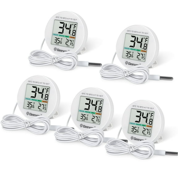 Digital Refrigerator Thermometers in Refrigerator Thermometers ...