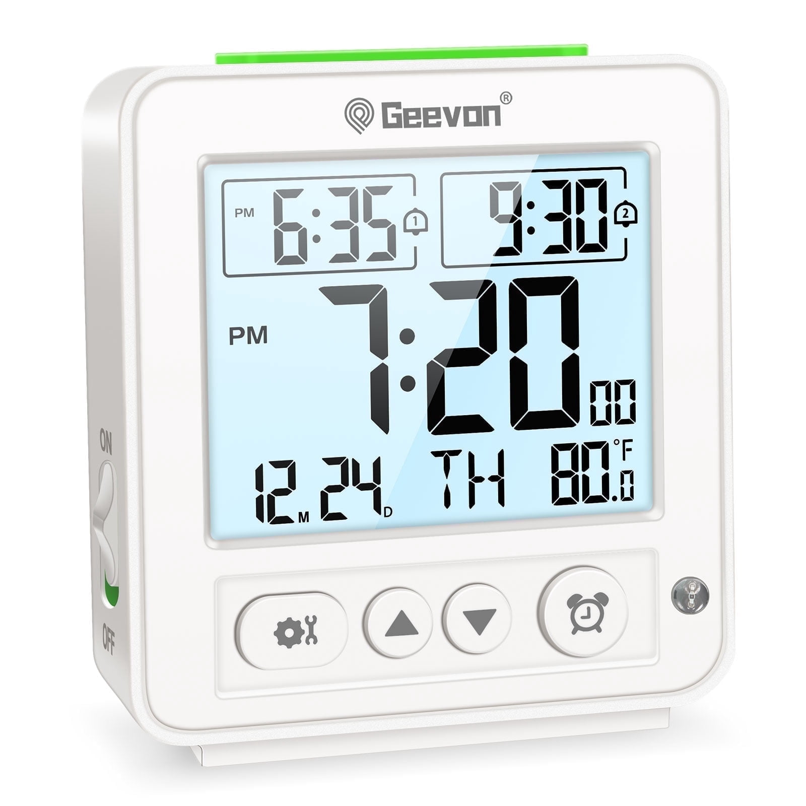 Geevon Smart Night Light Digital Alarm Clock with Dual Alarms, Indoor ...