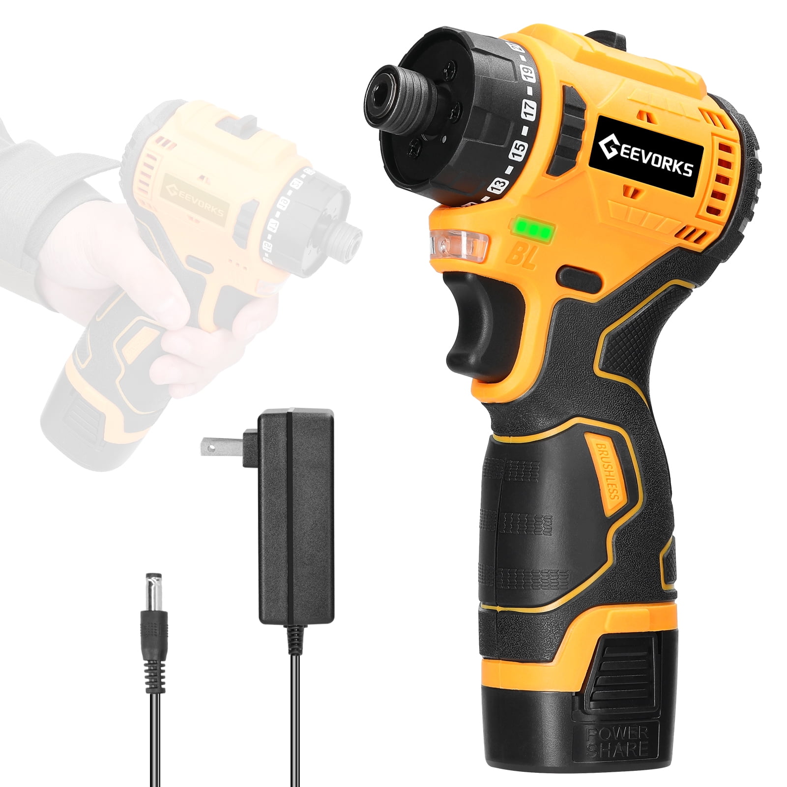Geevorks 16 8v Screwdriver 55nm Torque Multifunctional Repairing Tool