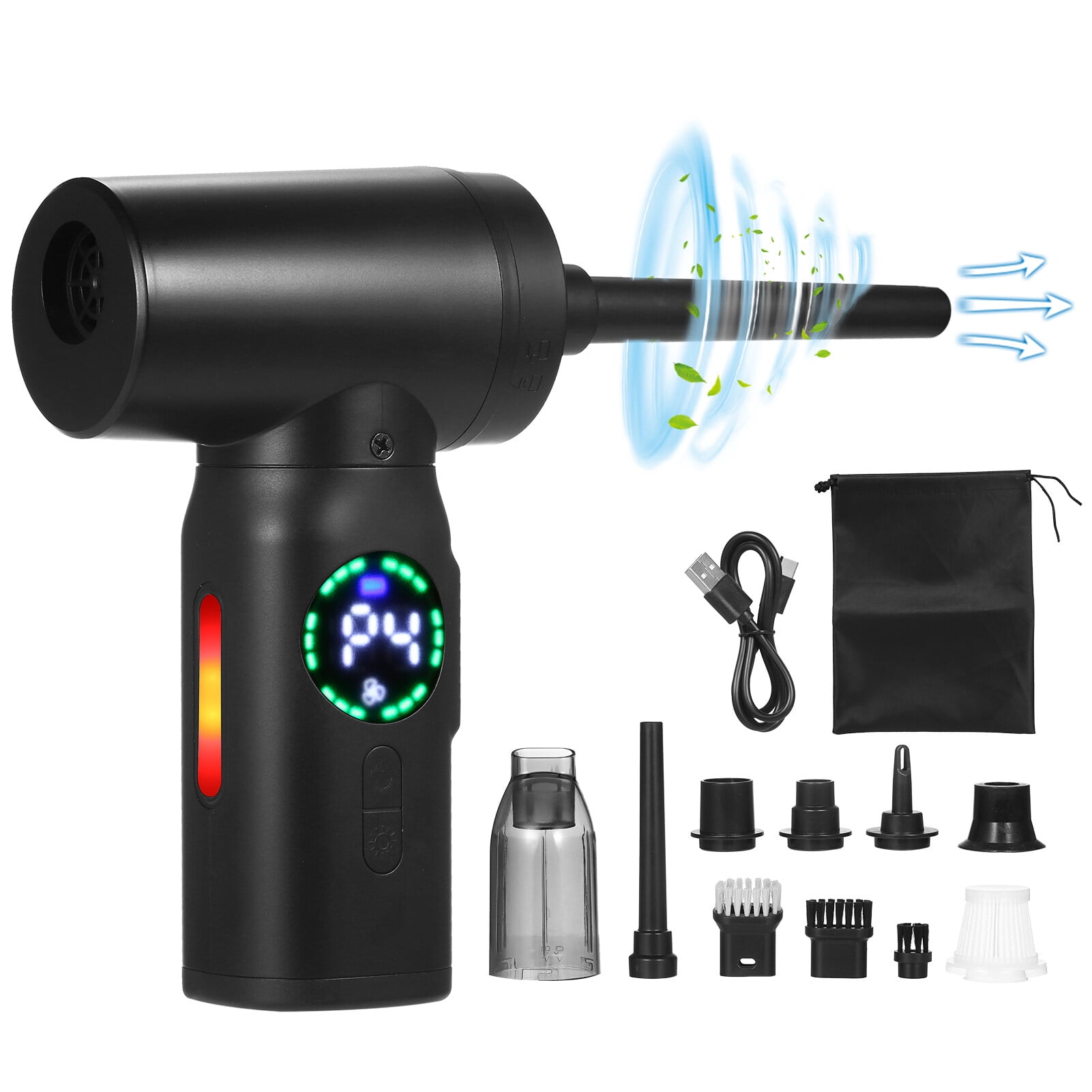 Geevorks Compressed-Air-Duster--Cleaner With Digital Screen Brushless ...