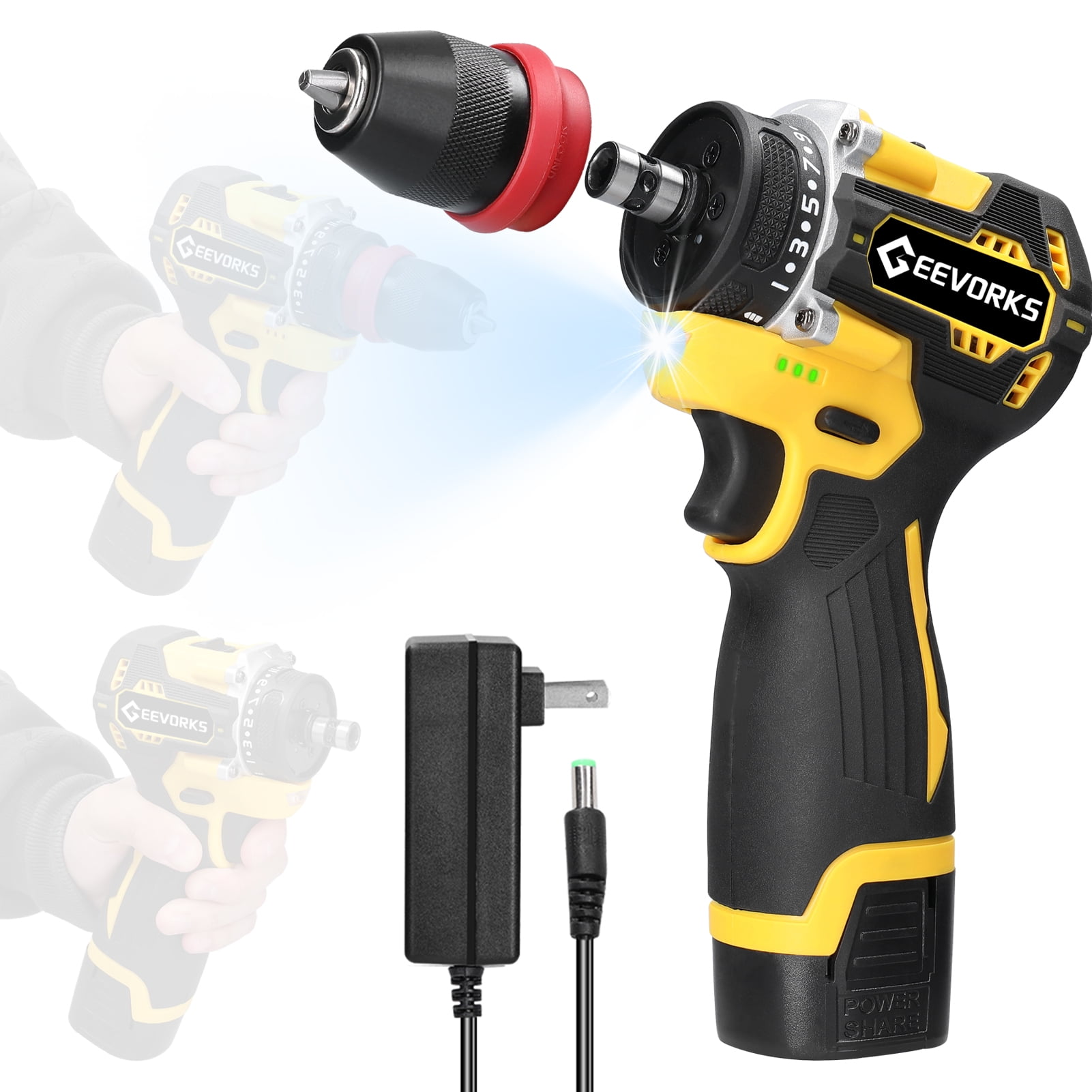 Geevorks Electric Screwdriver Motor Screw Driver Torque Motor Screw