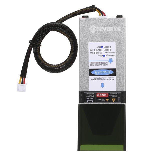 Geevorks Engraving Module,Printer Router Wood Leather 450nm 80W Head ...