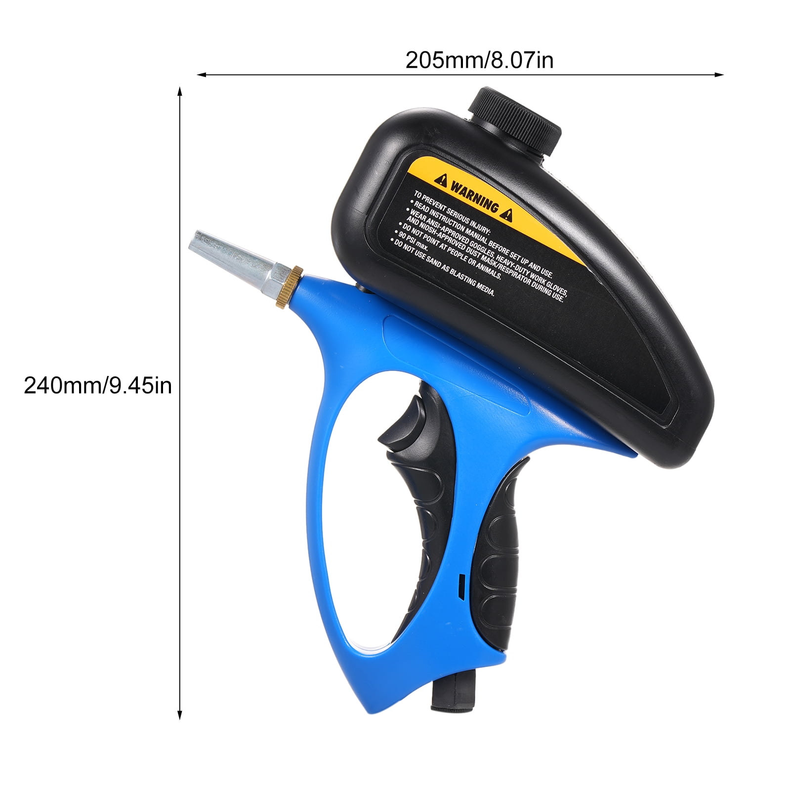 Geevorks Handheld Sandblaster, Pneumatic Sand Blast Machine for Rust ...