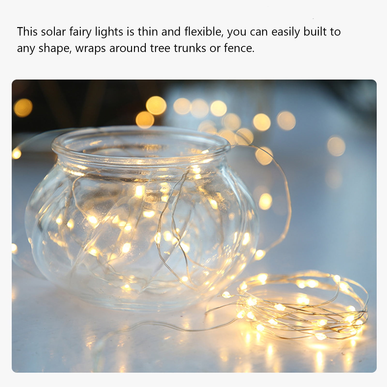 Geevorks String Lights,Decorative Party Solar Solar Powered Lamp ...