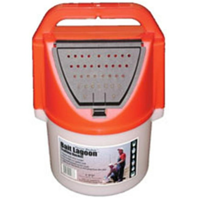 Geezer Buckets Bait Lagoon, Trolling Bucket, Medium, Red Top - Walmart.com